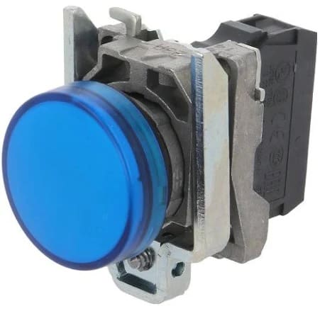 Schneider Electric XB4BVB6 Panel Mount Indicator (Blue) 24 V AC/DC 50/ ...