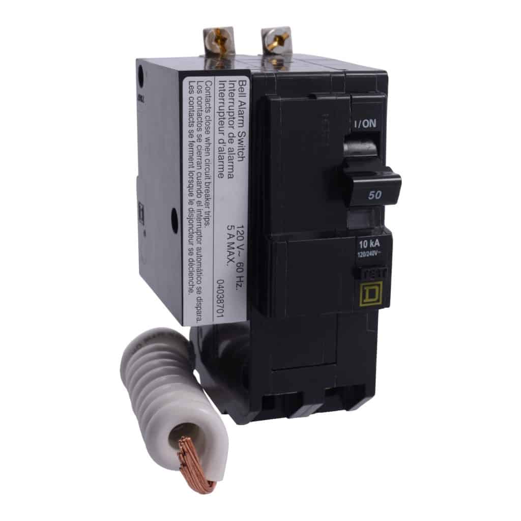 Square D QOB250EPD2100 Mini CB 50A 2P 120/240V w/ Alarm